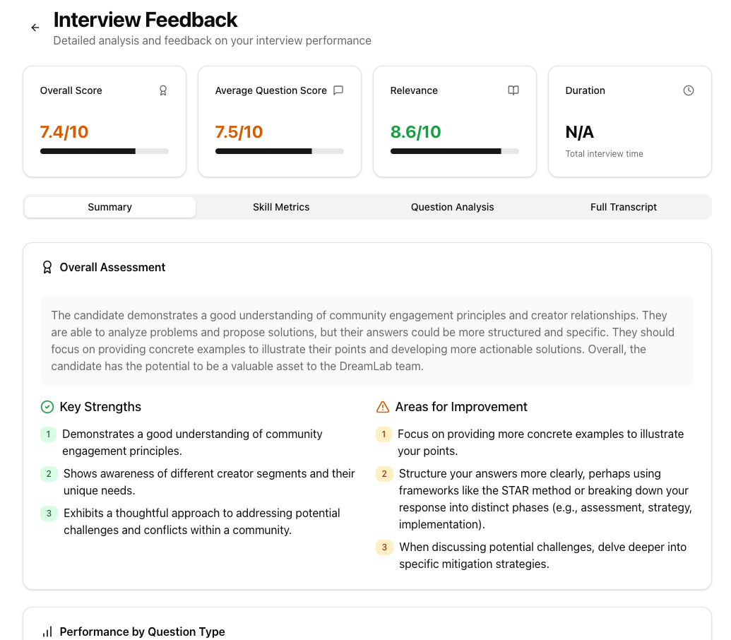 MockTalk - AI-Powered Interview Practice Platform